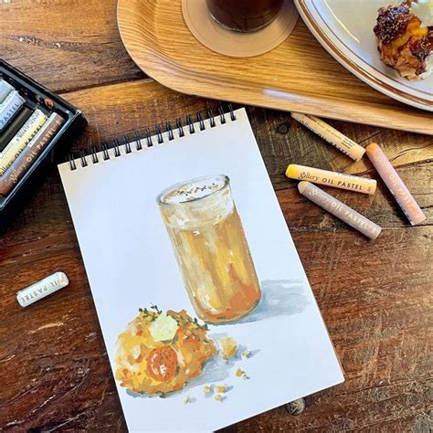 Hyejeong 편한드로잉 오일파스텔 On Instagram 이렇게 오래동안 피드를 안올렸던게 처음인거 같아요 차 문에 끼여 손을 다쳤어요 ㅠㅠ 다친 손이 하필