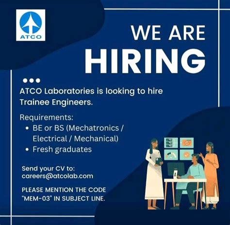 Fahad Mannan Siddiqui On Linkedin Fresh Graduates Require By Atco Laboratories Send Cv To