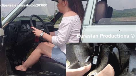 Jenny Revving Skoda In Heels Eurasian Productions Clips Sale