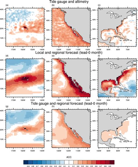 Spatial Correlation Patterns Between Sea‐level Anomalies At Three
