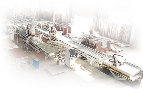 Two Sets Of CNC Router Furniture Production Line Huahua