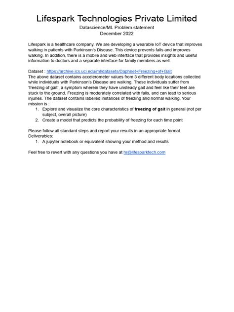 Datascience Problem Statement Pdf