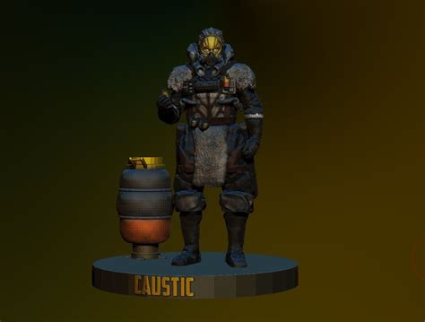 Caustic From Apex Legends 3d Model 3d Printable Cgtrader