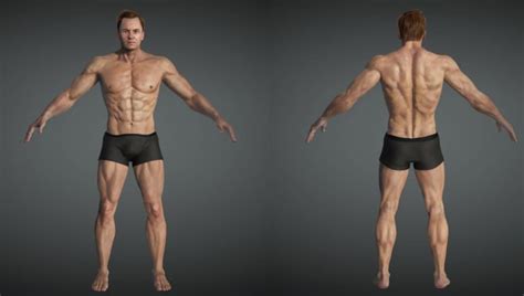 build human model texturing uv map blender rig3d for ue unity nsfw