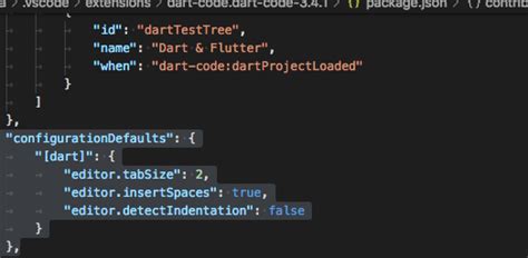 Request Remove Default Spaces Indentation From Vs Code Dart Code Extension It Should Respect