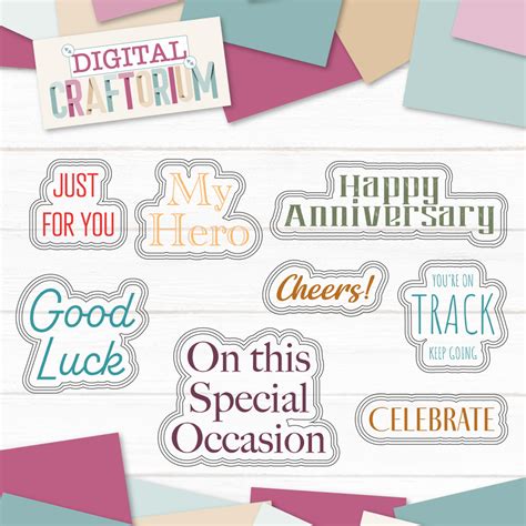 Digital Craftorium Cardmakers Compendium Vol 2 Sentiments And Svg Mats