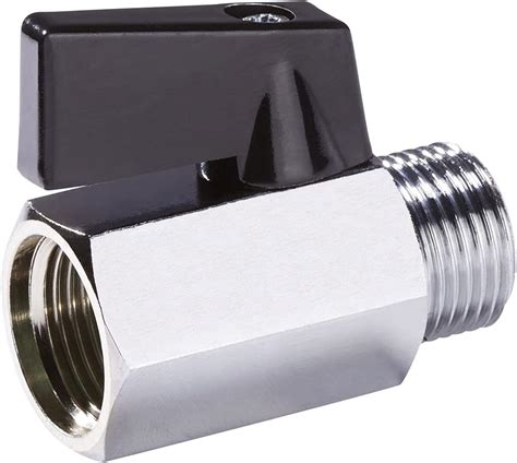Mini Kugelhahn Flachdichtend Mit Flügelgriff Absperrventil Messing