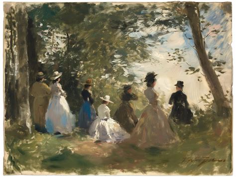 무료 사진 들판에서 드레스를 입은 여성의 그림 작품 프랑스 인상주의 스타일의 숙녀 그룹의 유화