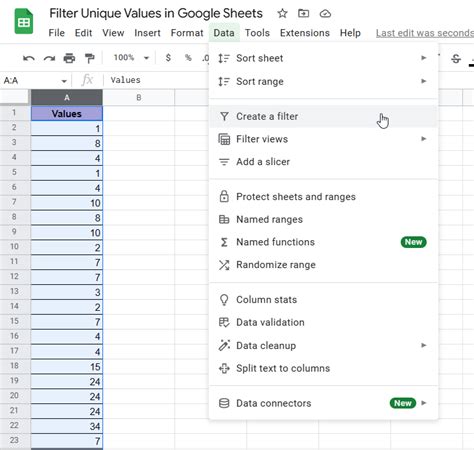 How To Filter Unique Values In Google Sheets Sheets For Marketers