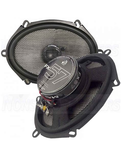 Massive Audio Fx57 5x7 2 Way 70 Watts Rms Coaxial Speakers Music