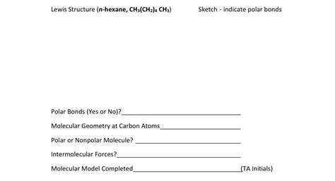 Solved Lewis Structure N Hexane Ch3 Ch2 4 Ch3 Sketch