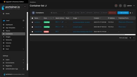Postgresql In Docker Cli And Portainer Ru Networking And Software