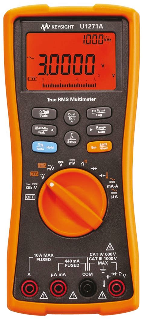 Keysight Technologies U1271a Handheld Digital Multimeter Blue Crane Holdings