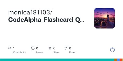 Github Monica181103codealphaflashcardquizapp