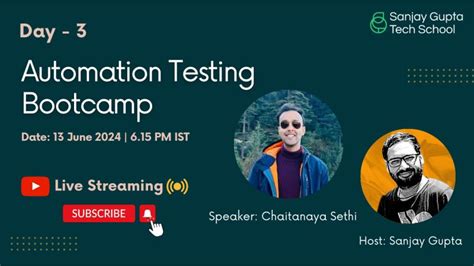 Sanjay Gupta Tech School On Linkedin Happening Live At 615 Pm Today