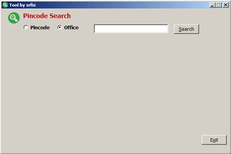 Pincode Search Tool By Srfix DOP Core Solutions