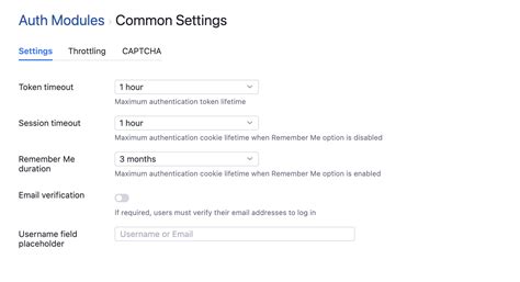 Common Settings For Auth Modules Ide Services Cloud Documentation