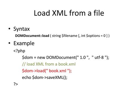 Ppt The Php5 Dom Api Powerpoint Presentation Free Download Id4183383