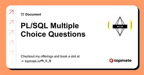 Plsql Multiple Choice Questions
