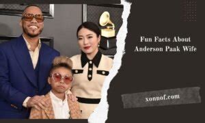 Who Is Anderson Paak Wife Everything You Need To Know Xonnof