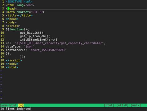 Update Html Syntax Indentation On Vim7 Unihons
