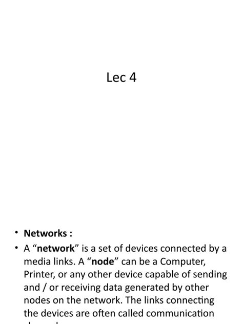 Lec 4 Pdf Network Topology Computer Network