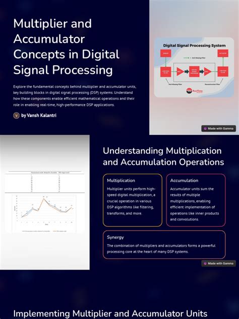 Multiplier And Accumulator Concepts In Digital Signal Processing Pdf Digital Signal