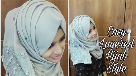 Easy Layered Hijab Style ||Full Covered||Hijab Tutorial||Easy Hijab Style ||Layered Hijab Style ...