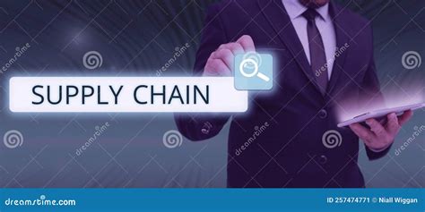 Text Showing Inspiration Supply Chain Business Overview System Of Organization And Processes