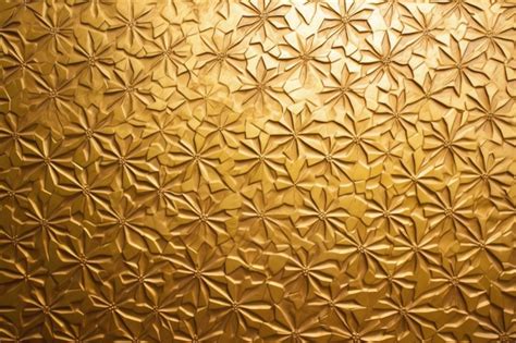 Premium Ai Image Shiny And Reflective Closeup View Of A Gold Metal Surface Generative Ai