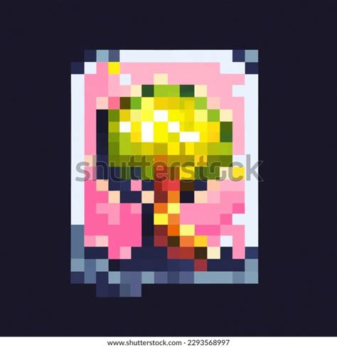 Pixel Art Vectorstyle Image Tree Ai Generated Image 2293568997