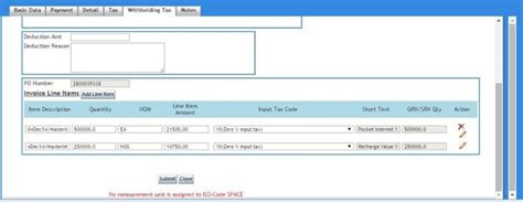 No Measurement Unit Is Assigned To ISO Code SPACE SAP Community