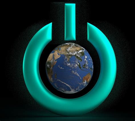 Premium Photo Button Push Control Swift Blue Green Gradient Earth