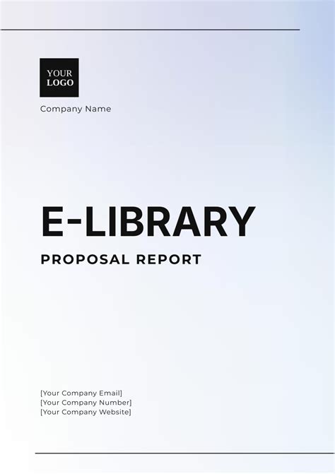 Free Proposal Report Templates Editable And Printable
