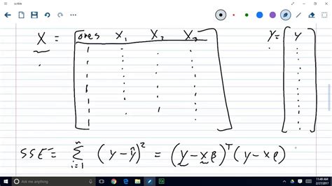 Derivation Of Multiple Least Squares For Fitting Models With Multiple