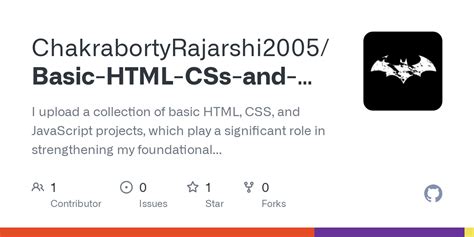 Github Chakrabortyrajarshi2005basic Html Css And Javascript Projects