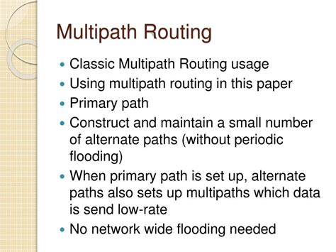 Ppt Highly Resilient Energy E Ffi Cient Multipath Routing In