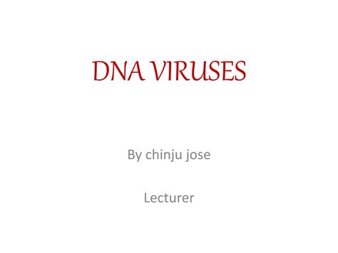 Dna Viruses Pptx