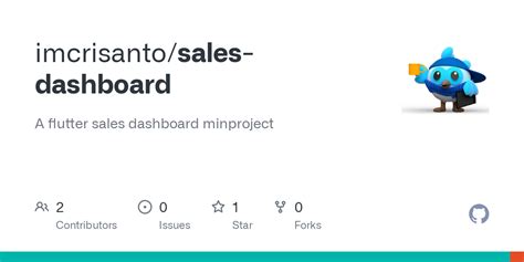 GitHub Imcrisanto Sales Dashboard A Flutter Sales Dashboard Minproject
