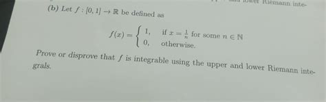solved b ﻿let f [0 1]→r ﻿be defined