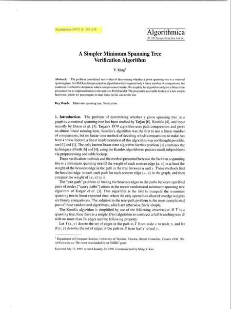 A Simpler Minimum Spanning Pdf