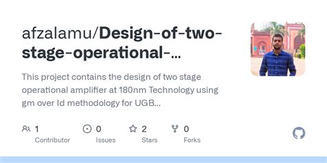 Github Afzalamudesign Of Two Stage Operational Amplifier At 180nm