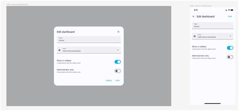 Update Add And Edit Custom Dashboard Dialog · Issue 13111 · Home