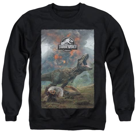 Jurassic World Fallen Kingdom Poster Unisex Adult Crewneck Sweatshirt