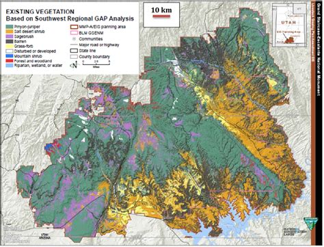5 Map Of Gsenm Existing Vegetation Blm Gis 2013a Download Scientific Diagram