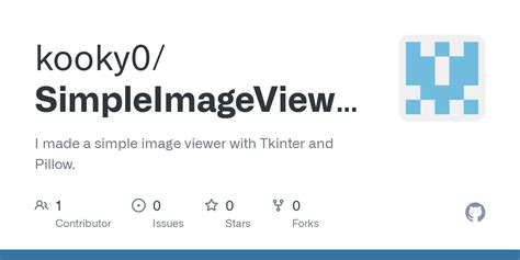 GitHub Kooky SimpleImageViewer I Made A Simple Image Viewer With Tkinter And Pillow
