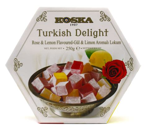 Рахат-лукум с ароматом розы и лимона, 250 г | Koska