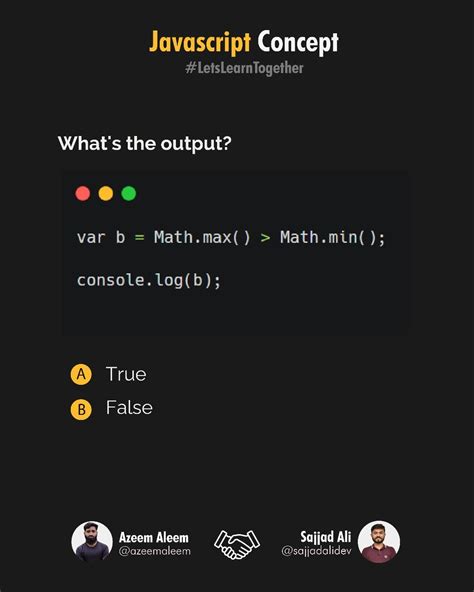 Sajjad Ali On Linkedin Javascript Coding Webdevelopment Techlearning Programmingquiz