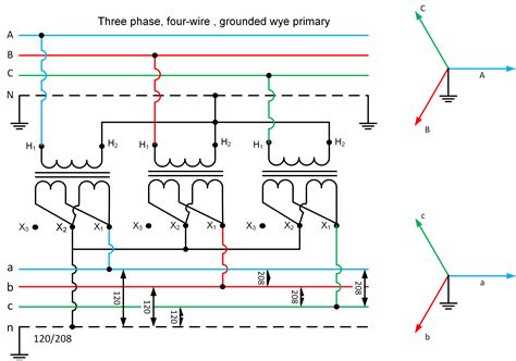 Transformer Wiring Diagrams Three Phase 277v 480v 240v 208v