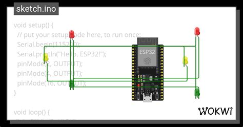 Trafic Light Copy 2 Wokwi Esp32 Stm32 Arduino Simulator